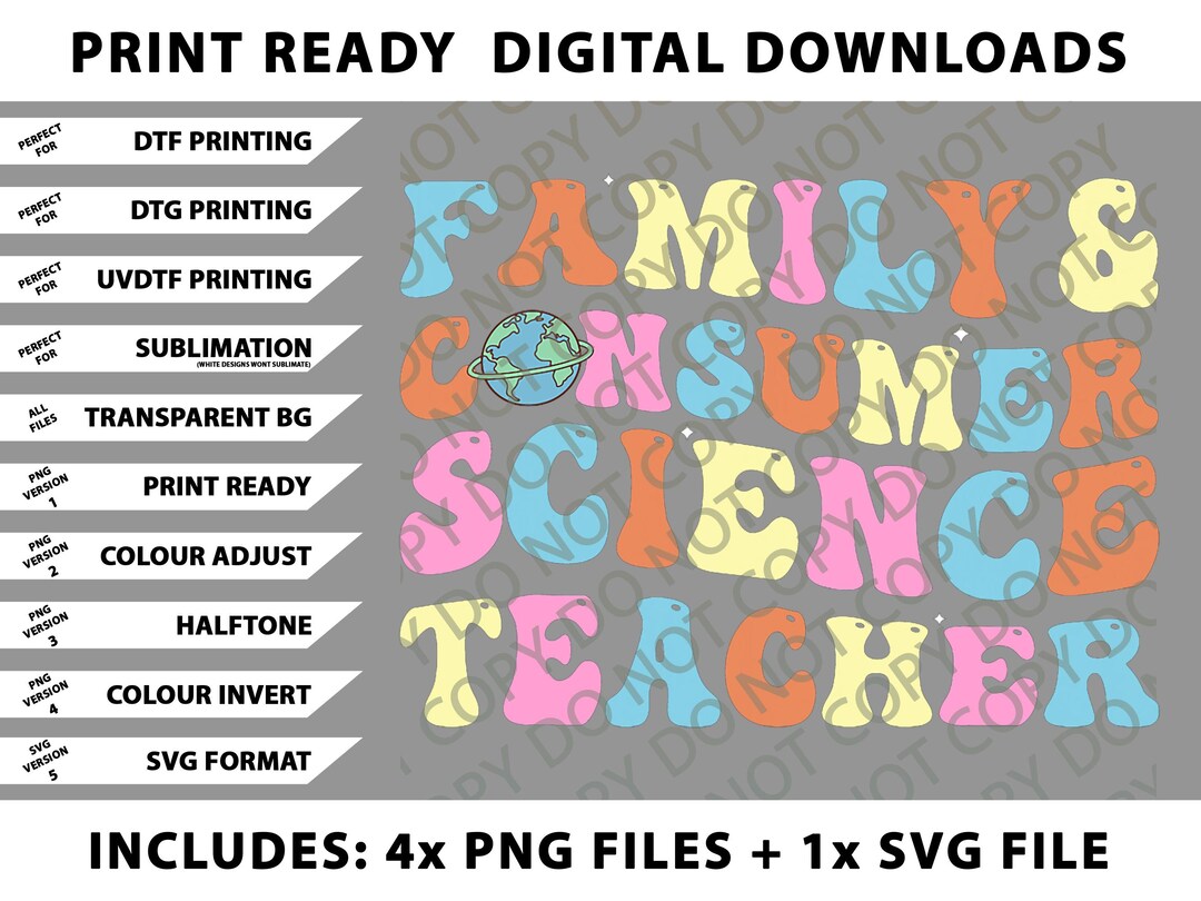 Family and Consumer Science Facs Teacher Back to School Png Bundle, SVG ...