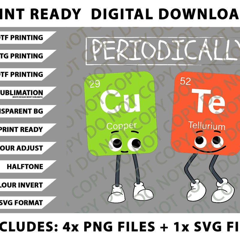 Cute Periodic Table - Etsy