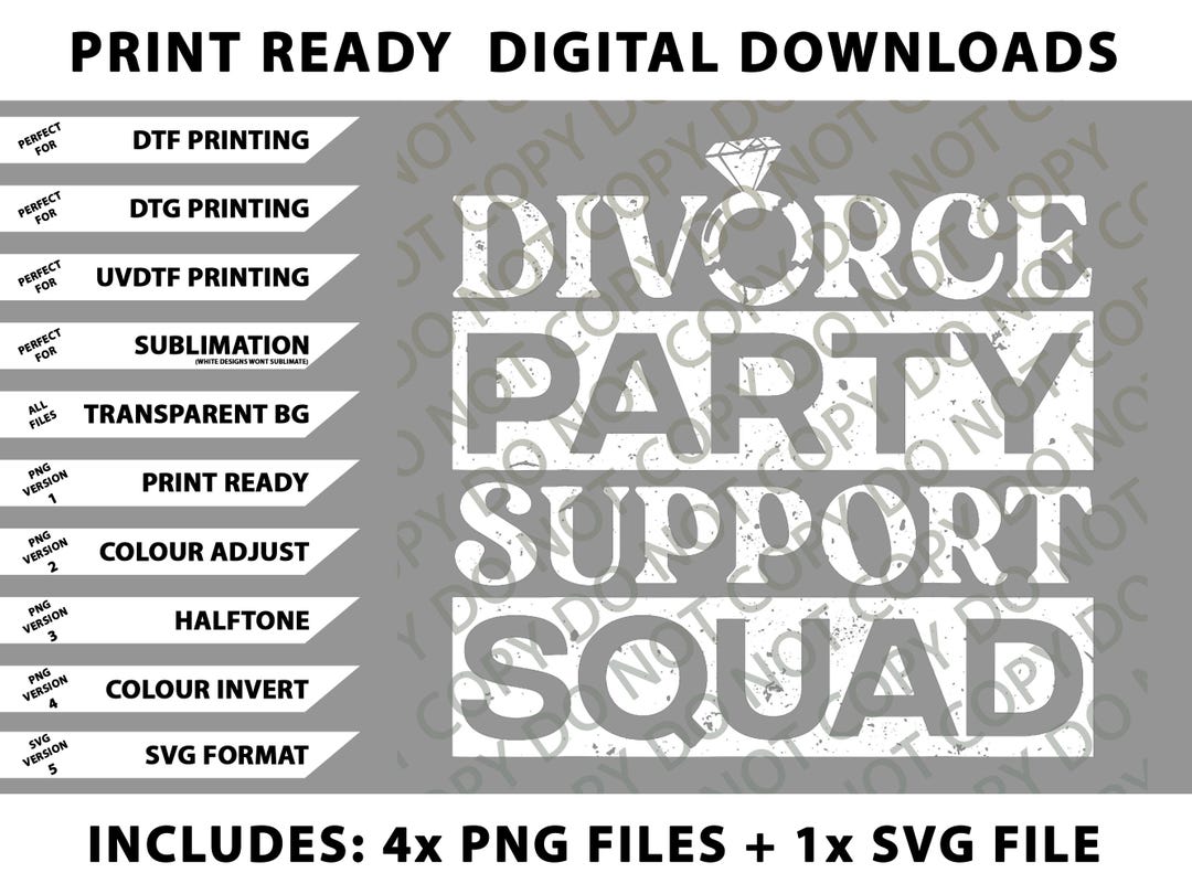 Cool Divorce Art for Men Women Divorcing Divorced Divorcee Png Bundle ...