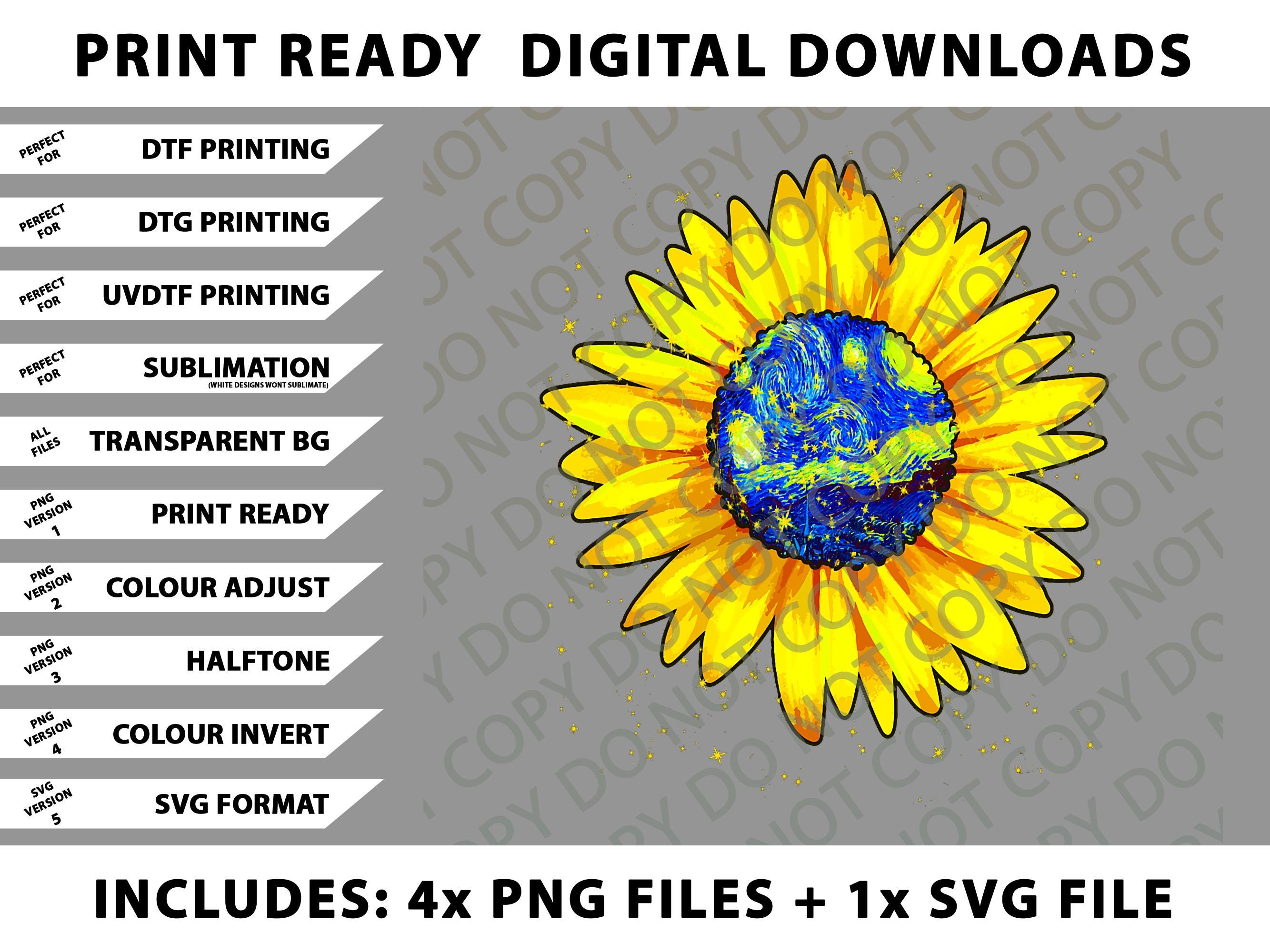 Vincent Van Gogh Starry Night Art Famous Painting Sunflower Png Bundle ...
