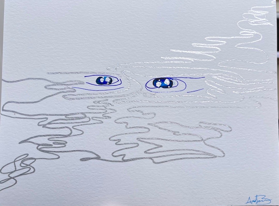 See the Silver Lining Abstract Painting - Etsy