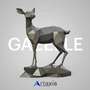 Polygonal,gazelle Paper Craft,digital Template,origami,pdf Download Diy ...