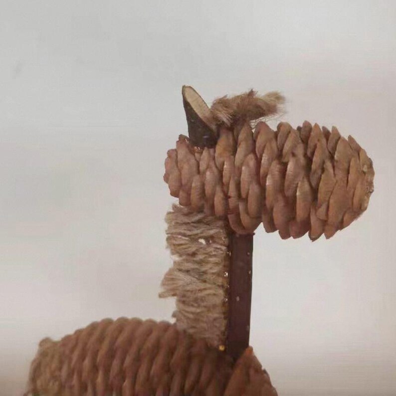Pine Cone Craft Horse – Natural Forest Decor, DIY Project - Etsy