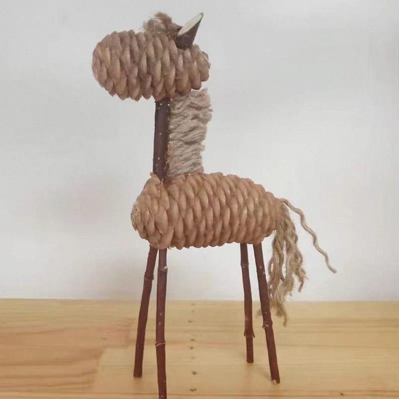 Pine Cone Craft Horse – Natural Forest Decor, DIY Project - Etsy