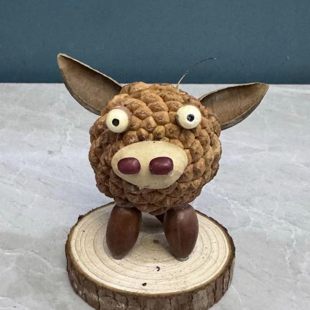 Creative Pine Cone Flying Pig Craft With Big Ears - a Forest-themed ...