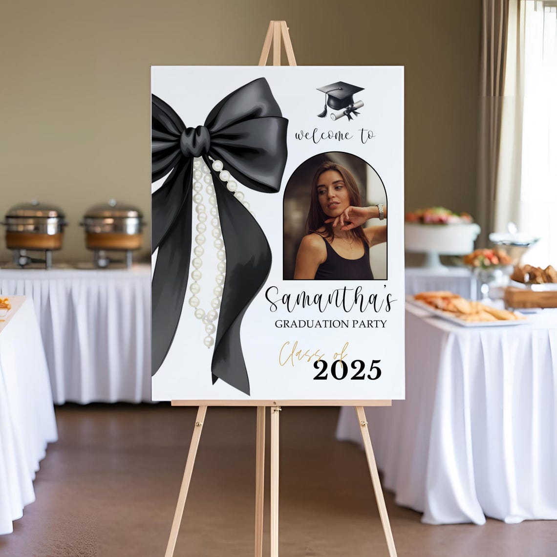 Editable Graduation Welcome Sign Canva Template | Class of 2025 Photo ...