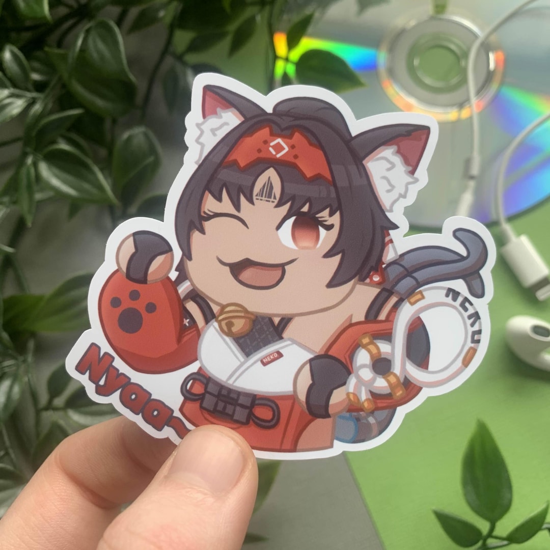 Zenless Zone Zero Nekomata Sticker, Nekomiya Mana Vinyl Sticker, ZZZ ...