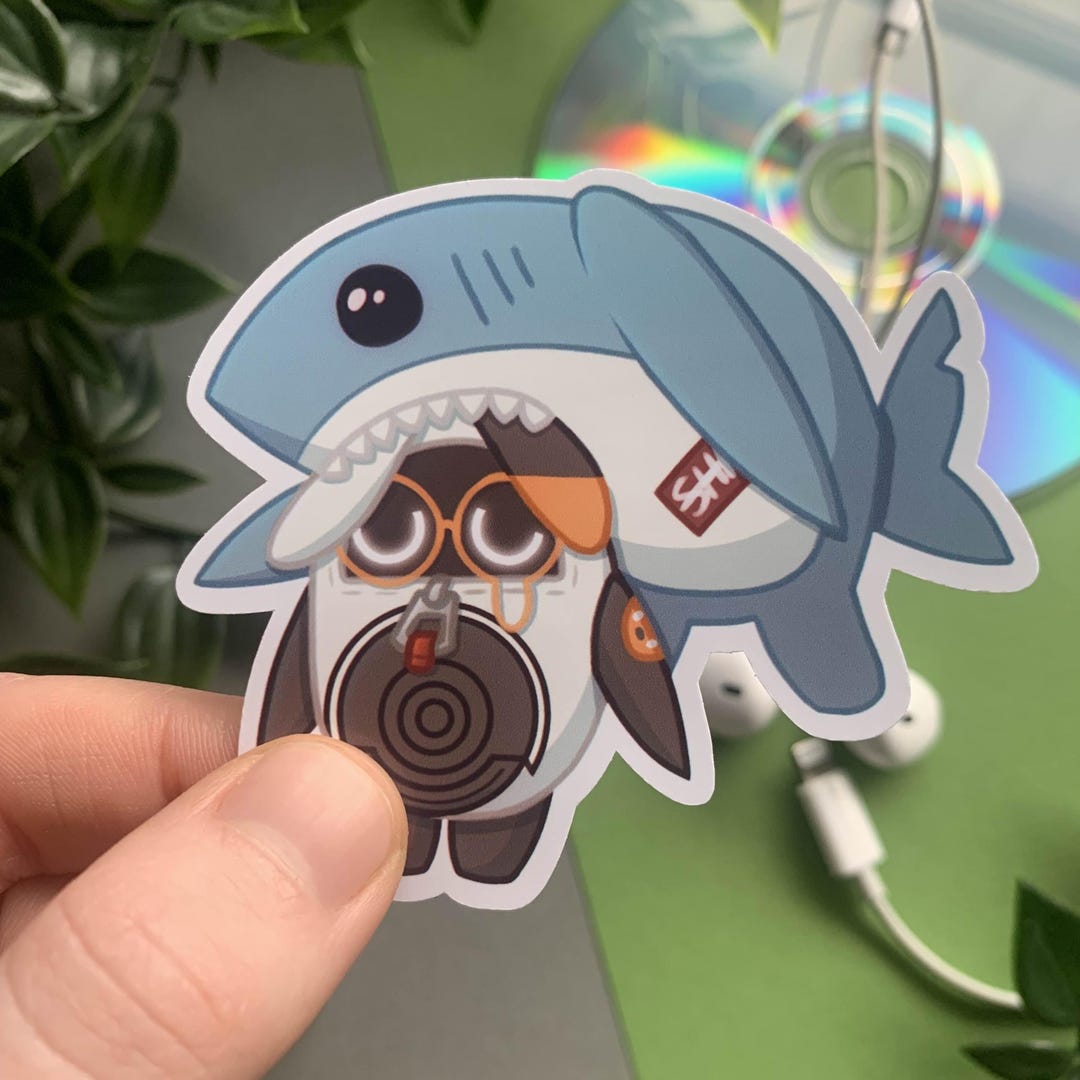 Cryboo and Sharkboo Bangboo Zenless Zone Zero Sticker, Bangboo Vinyl ...