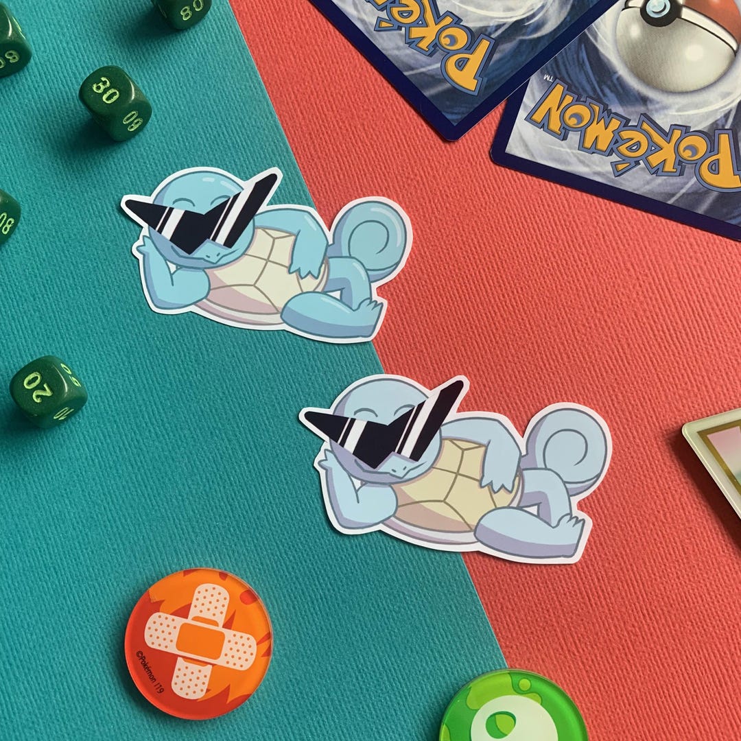 Squirtle Squad Stickers, Vinyl Stickers, Gaming Stickers, Gifts for ...