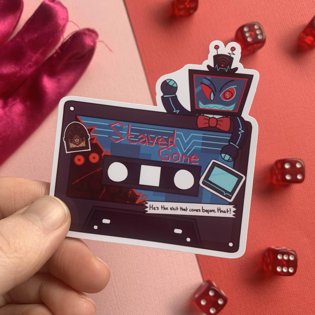 Stayed Gone Hazbin Hotel Stickers, Vinyl Sticker, Vox Hazbin, Vox Hazbin Hotel, Vox Sticker ...