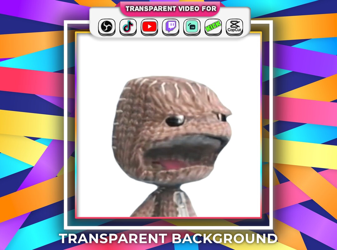 Sackboy Turning Around Meme Transparent Background Funny With Audio ...