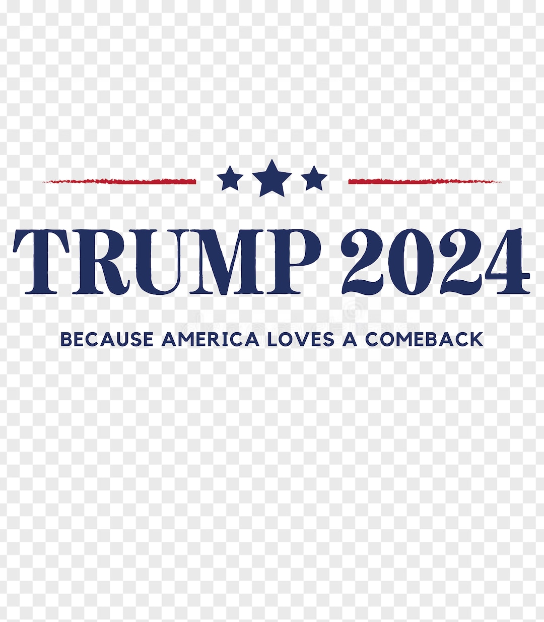 Trump 2024 PNG Transparent Background Logo - Etsy