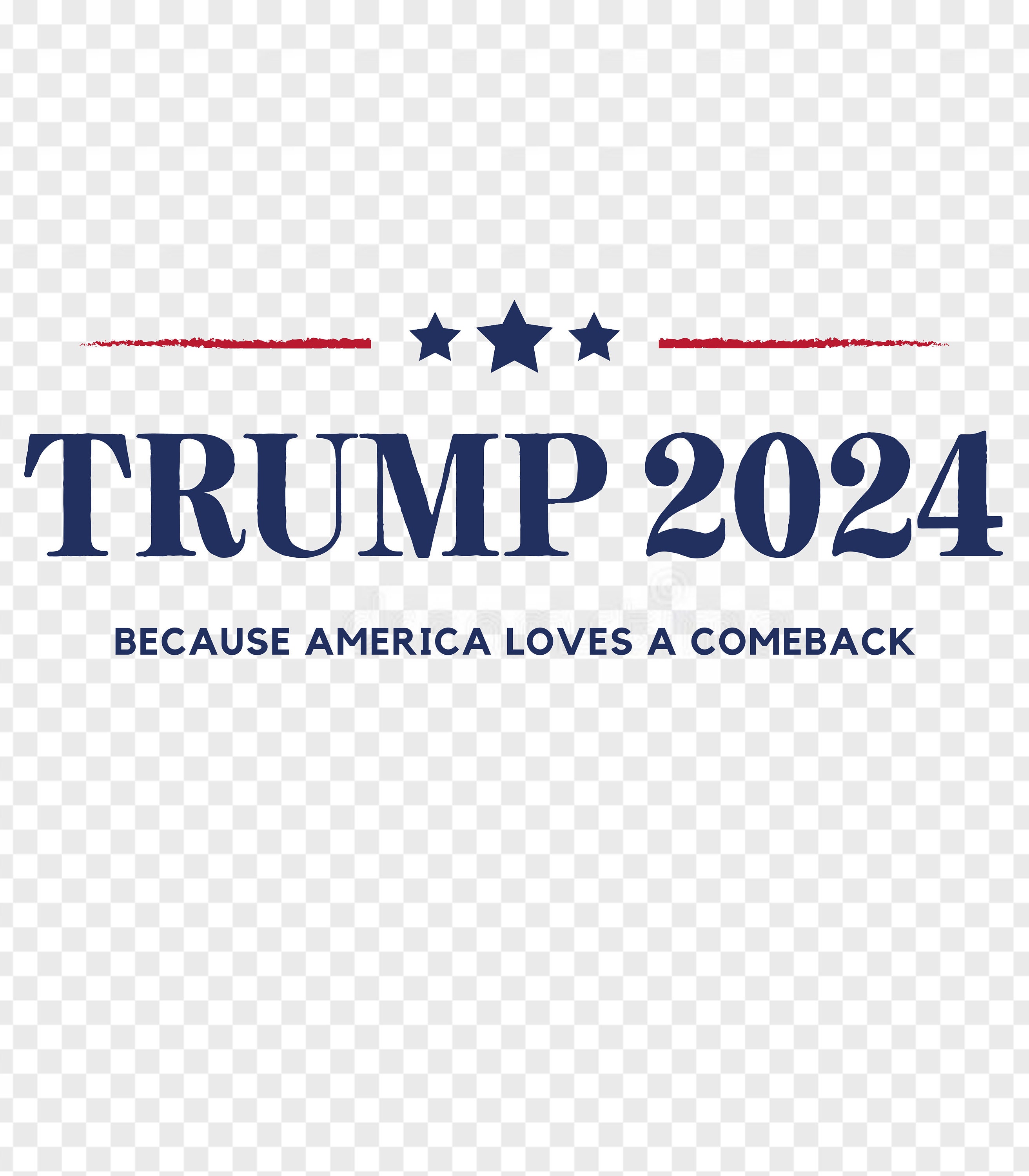 Trump 2024 PNG Transparent Background Logo - Etsy