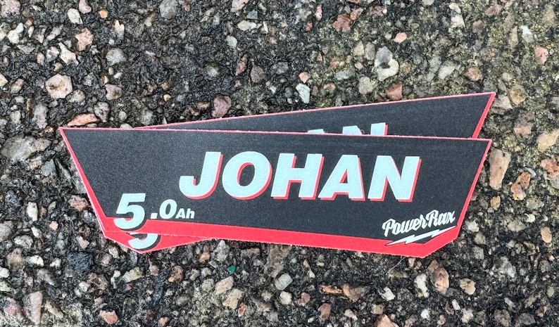 Personalised Battery Stickers Compatible With Milwaukee 18V Batteries 1 ...