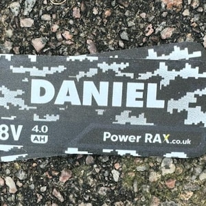 Personalised Battery Stickers Compatible With Dewalt 18V / 20v ...
