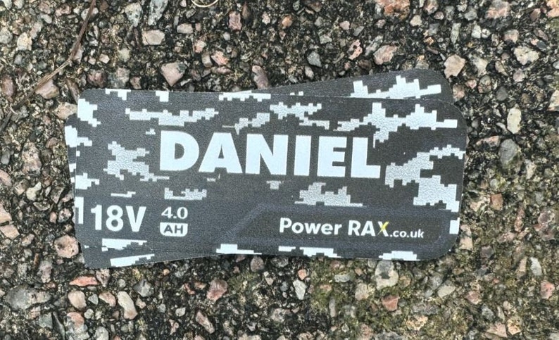 Personalised Battery Stickers Compatible With Dewalt 18V / 20v ...