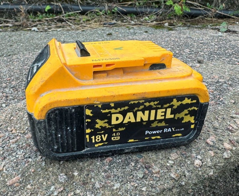 Personalised Battery Stickers Compatible With Dewalt 18V / 20v ...