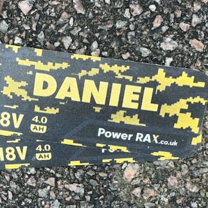 Personalised Battery Stickers Compatible With Dewalt 18V / 20v ...