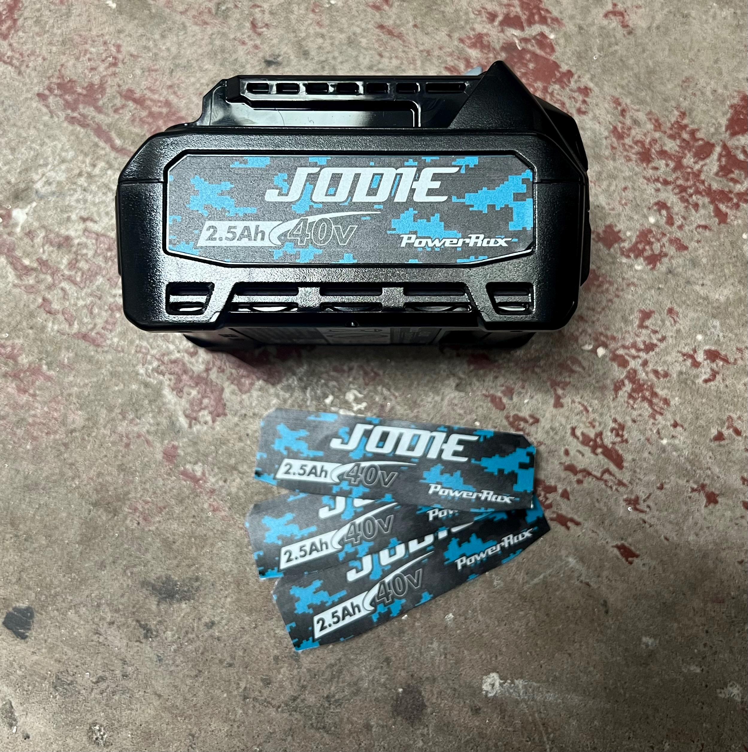 Personalised Battery Stickers Compatible With Makita 40v XGT Batteries ...
