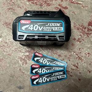 Personalised Battery Stickers Compatible With Makita 40v XGT Batteries ...