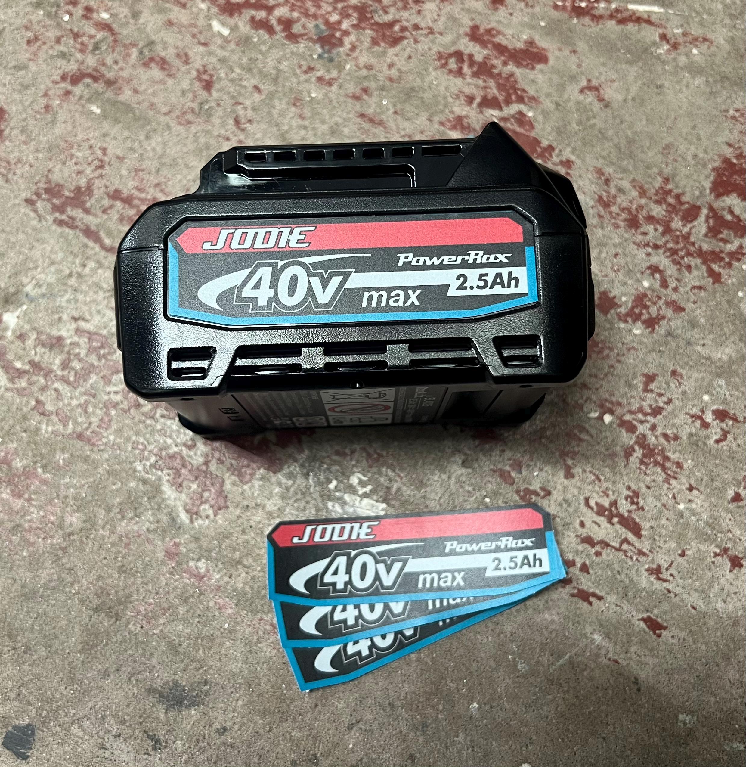 Personalised Battery Stickers Compatible With Makita 40v XGT Batteries ...