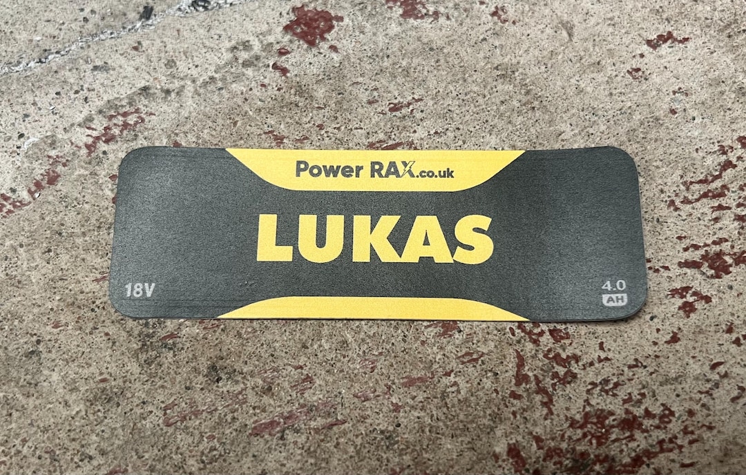 Personalised Battery Stickers Compatible With Dewalt 18V Batteries 1 ...