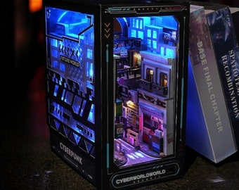 Cyberpunk Book Nook DIY Kit for Housewarming Gift 3D Model Building ...