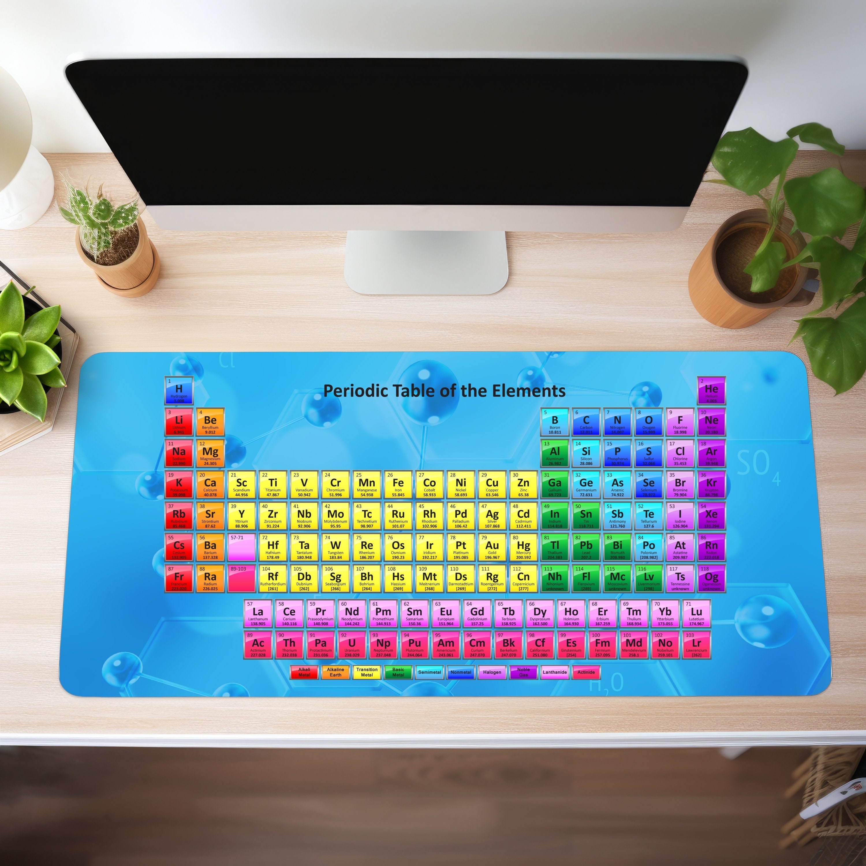 Periodic Table of Elements Deskmat Great Chemistry Gift or Back to ...