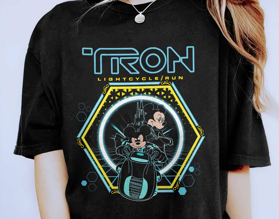 Disney Mickey Mouse Tron Lightcycle Run Ride Matching Shirt, Magic ...