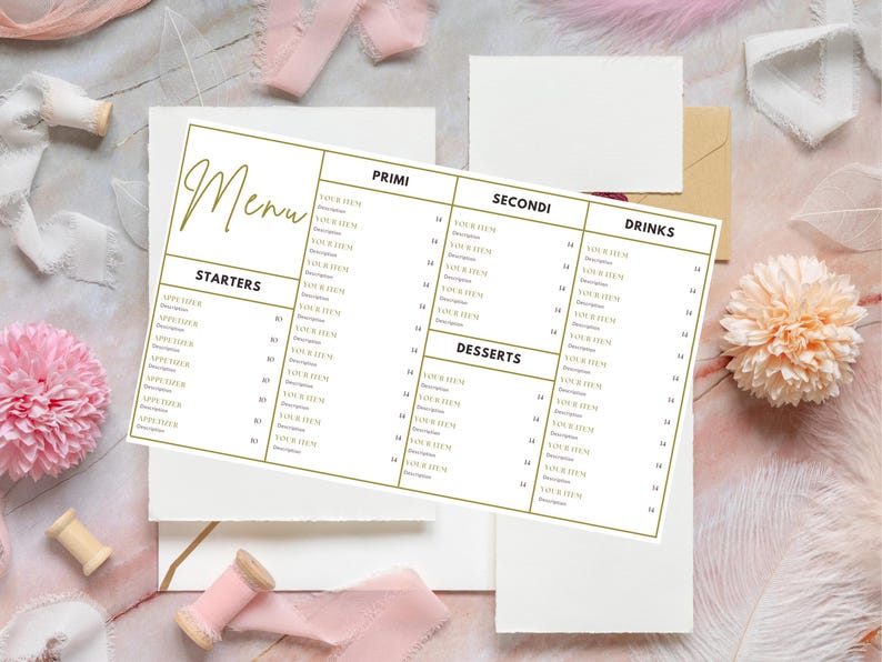 Modern Menu | Elegant Menu | Restaurant Menu | Cafe Menu | Digital Menu ...