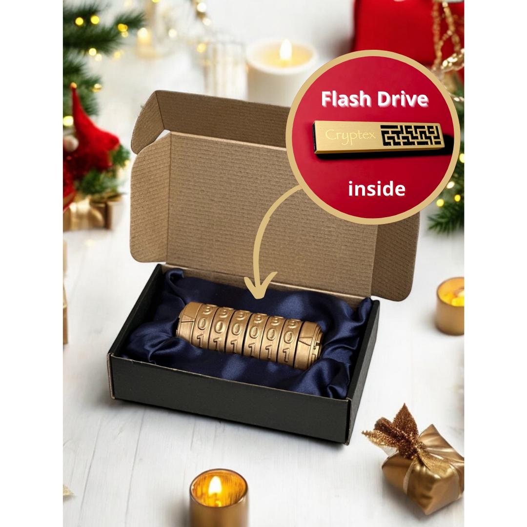 Unique Holiday Cryptex Puzzle Box Perfect Christmas Gift for Puzzle ...