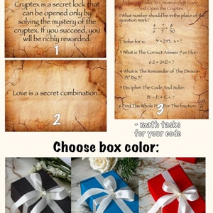 Puzzle Box Personalized Cryptex Custom 3D Money Safe Keepsake With ...