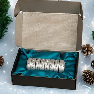 Unique Holiday Cryptex Puzzle Box Perfect Christmas Gift for Puzzle Lovers, Brain Teaser and ...