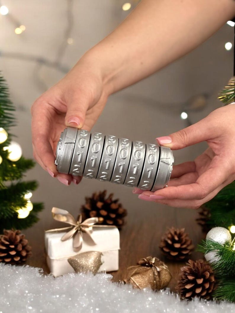 Unique Holiday Cryptex Puzzle Box Perfect Christmas Gift for Puzzle ...