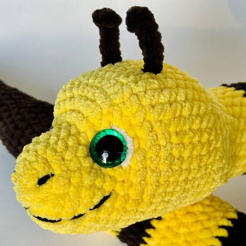 Snake Crochet Pattern Amigurumi Yellow Snake Plush Cute Soft Toys ...