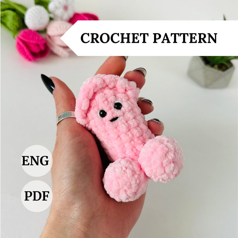 Crochet Penis Pattern, Amigurumi Keychain (PDF Pattern) - Etsy