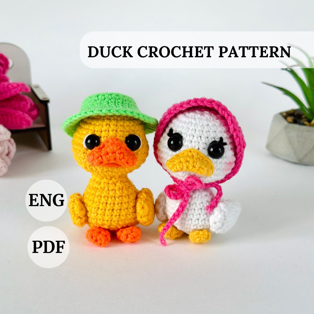 Crochet Duck Patterns Amigurumi Bird Crochet Pattern Springtime Yellow ...