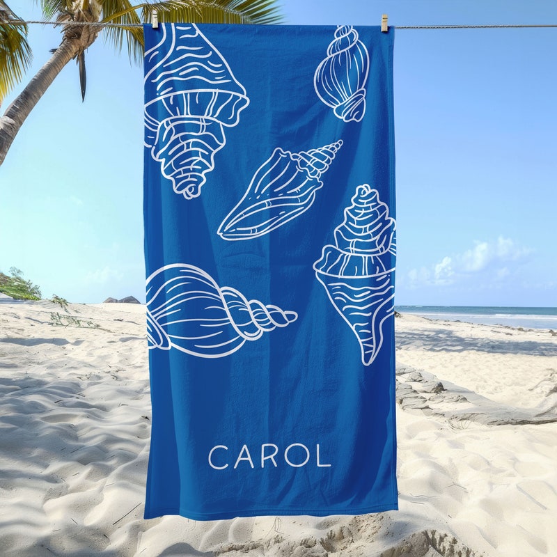 Seashell Towel - Etsy