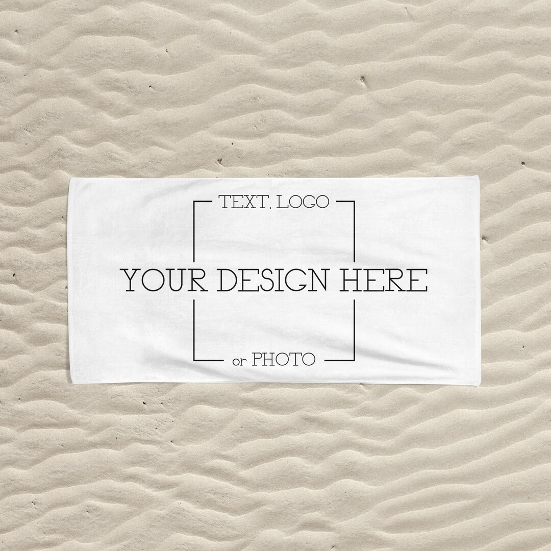 Custom Beach Towel With Your Design, Logo, or Photo • Personalized Pool ...