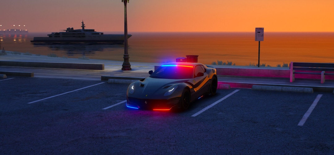 Fivem Police Ferrari F12 / Fivem Ready / Realistic Handling / Optimized ...