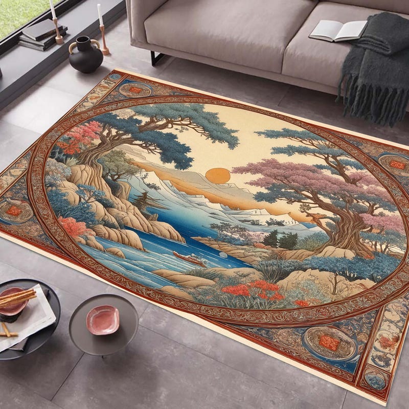 Japanese Rug - Etsy