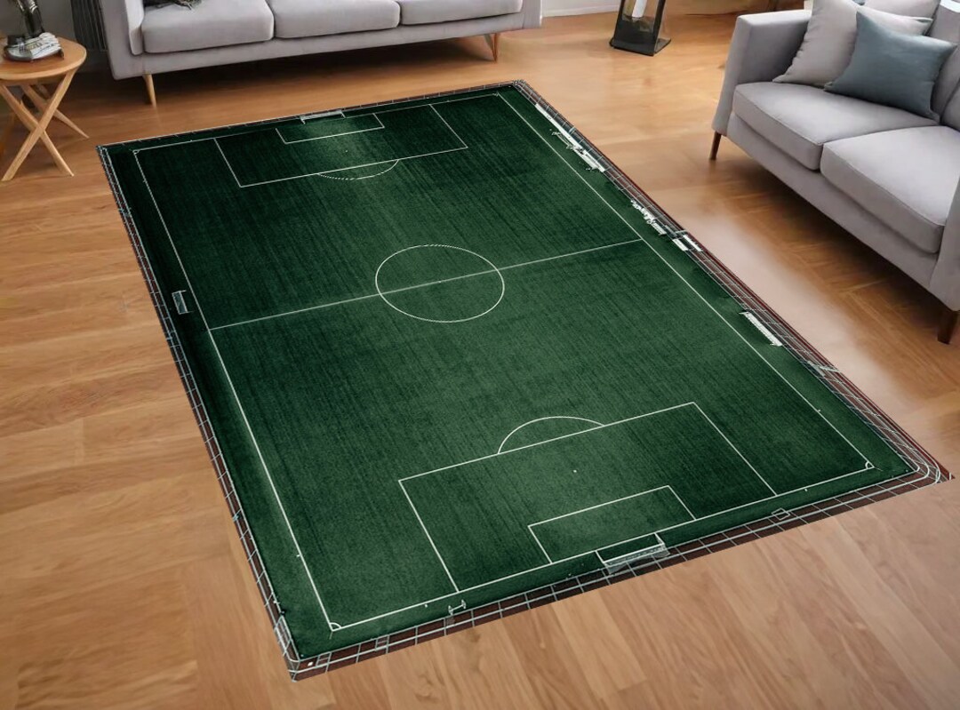 Football Rug, Soccer Field Area Rug,traditional Abstract Rug, Custom ...