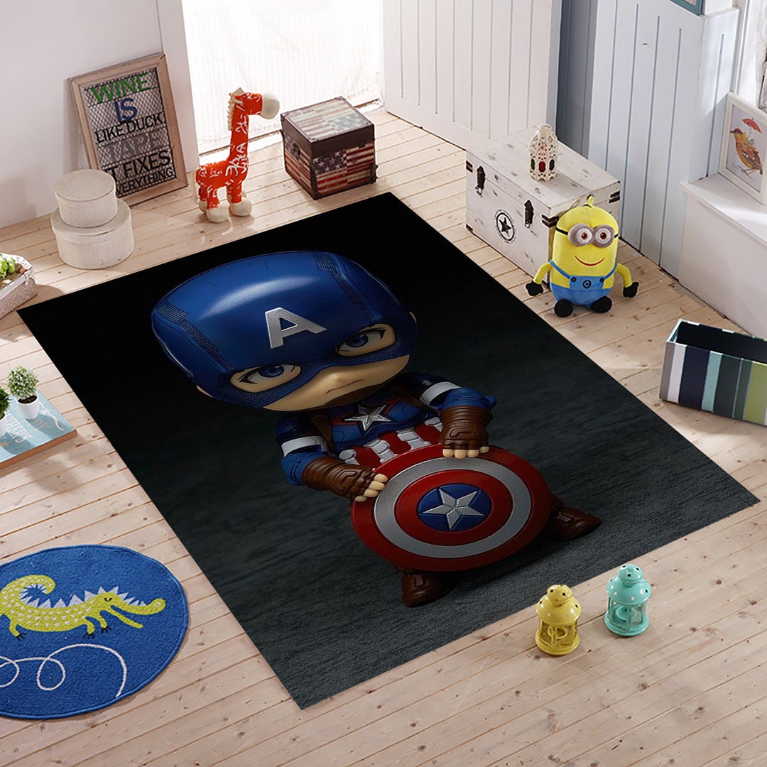 Captain, America, Captain America, Comic Book, No 4, Fantastic Rug ...