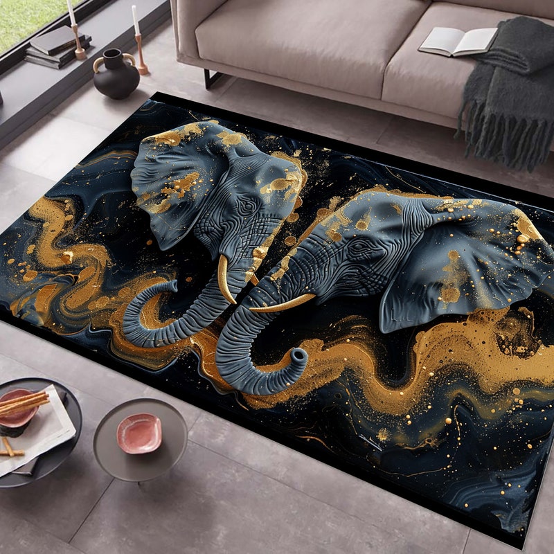 Elephant Rug - Etsy