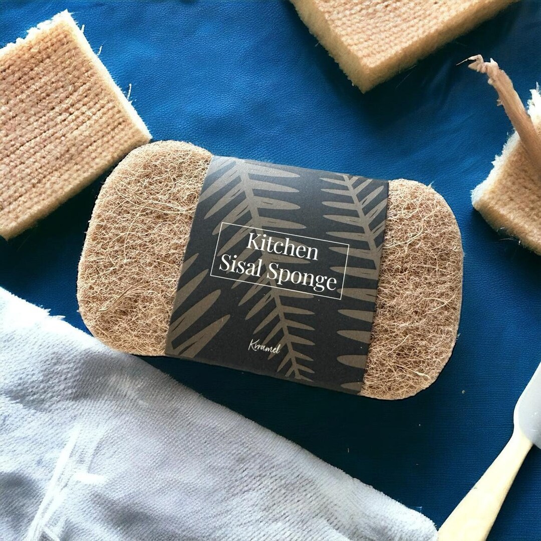 Eco-friendly Natural Fiber Kitchen Sisal Sponge 1 Pair - Etsy