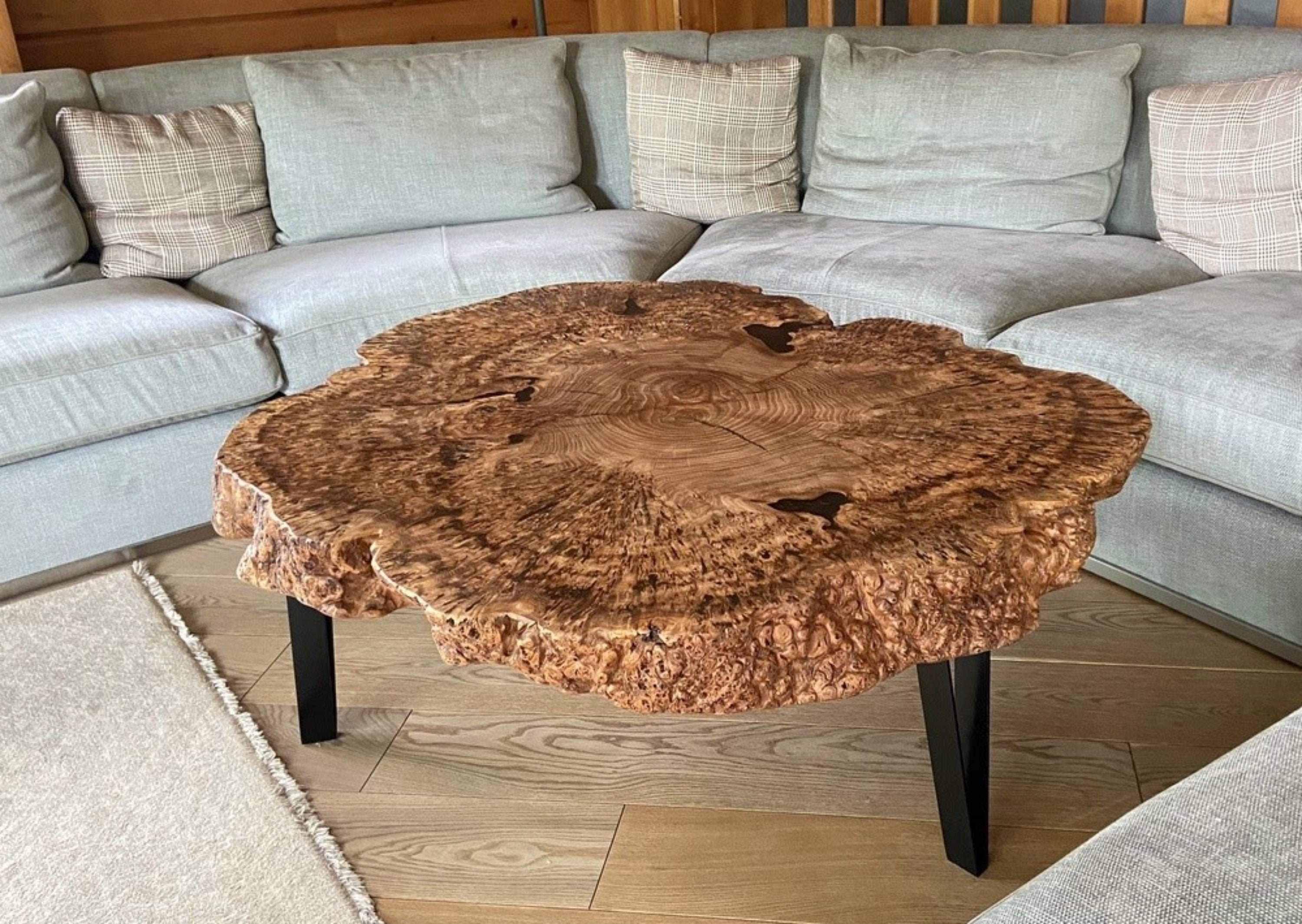 Gorgeous Coffee Table With Natural Design Made From Solid Hornbeam Wood ...