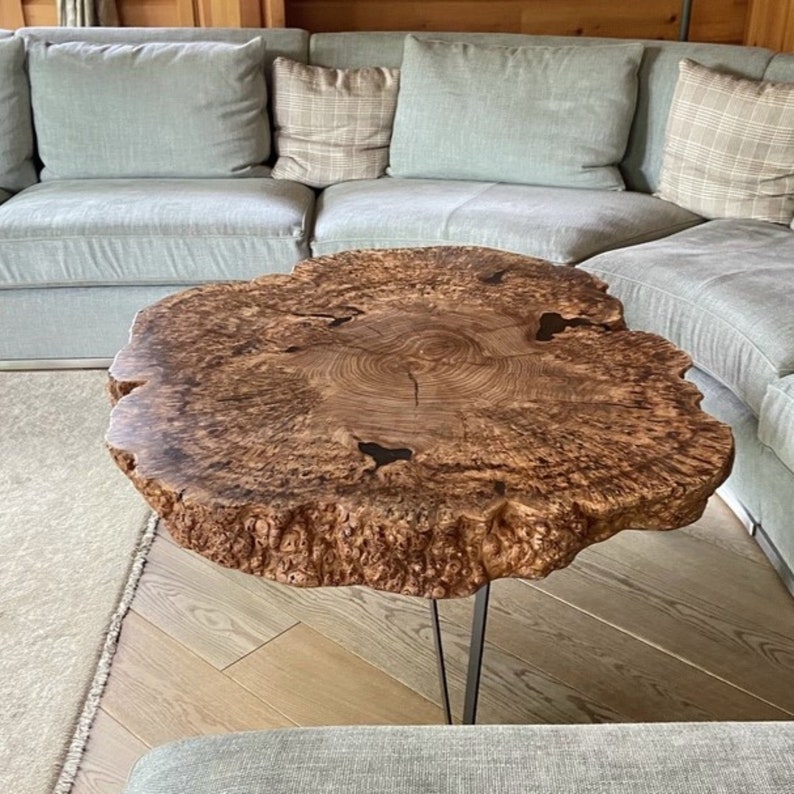 Gorgeous Coffee Table With Natural Design Made From Solid Hornbeam Wood ...