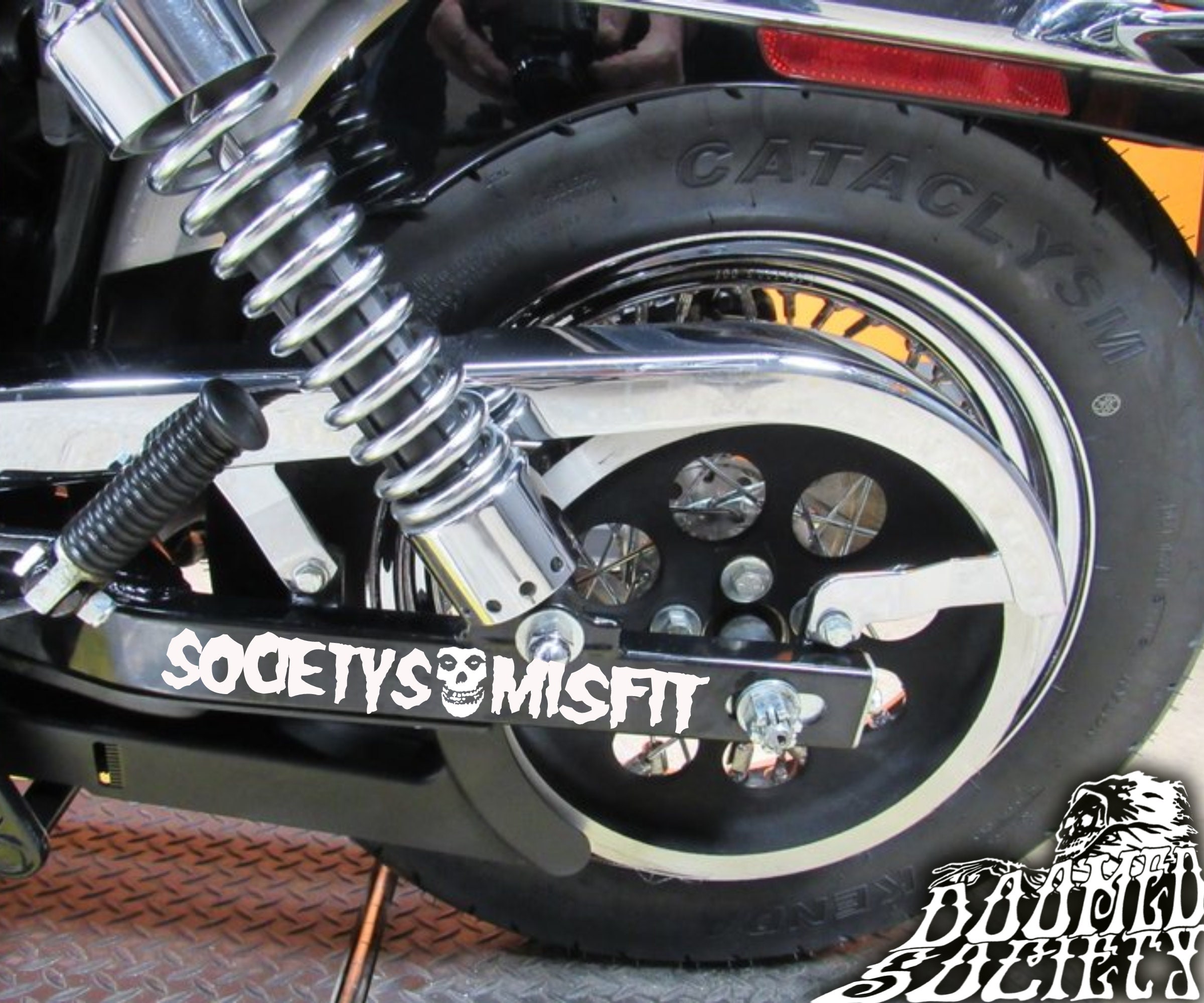 Custom Motorcycle Swingarm Decals - Etsy