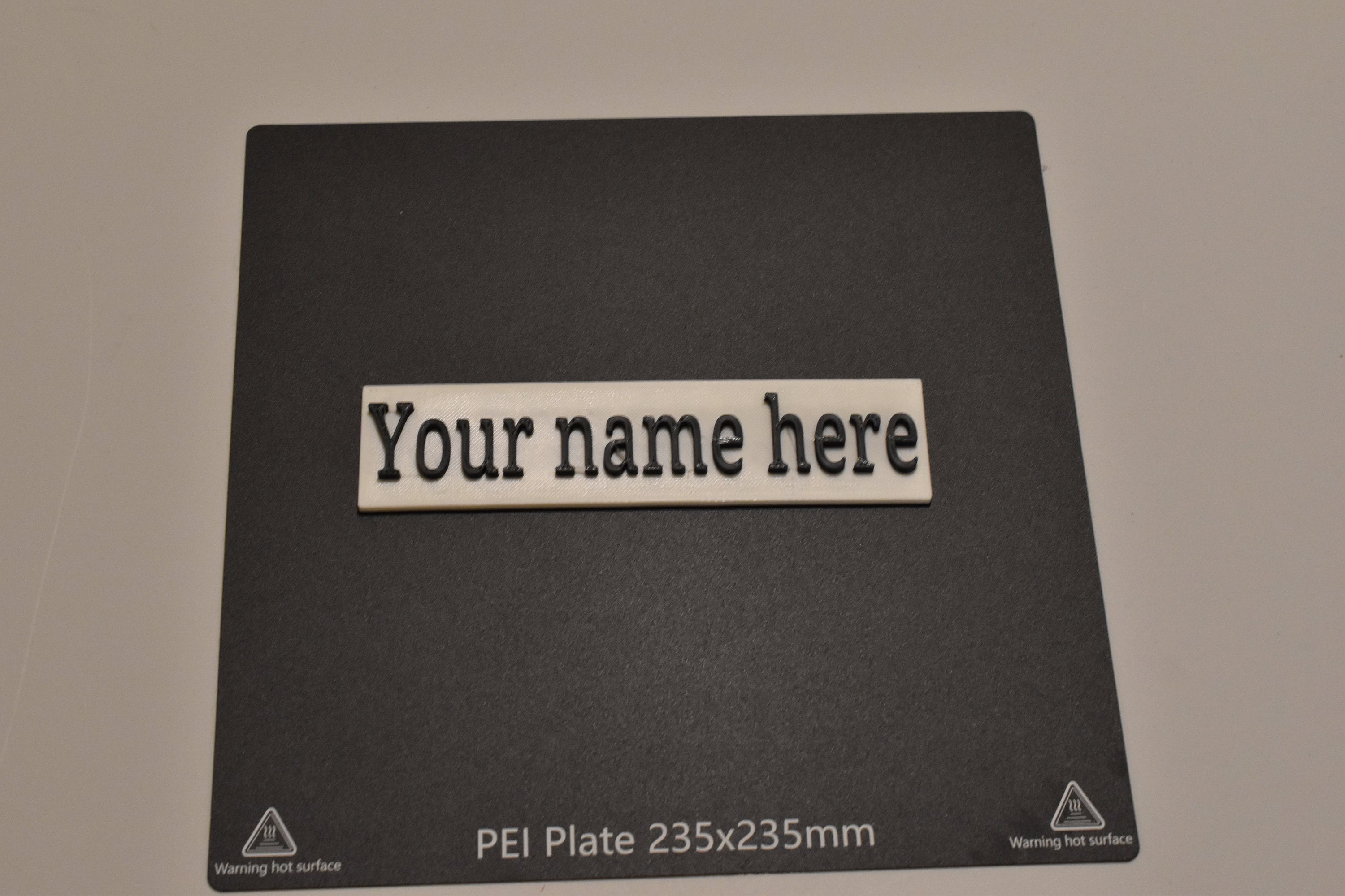 Custom 3D Nameplate - Etsy