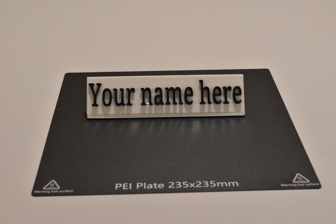 Custom 3D Nameplate - Etsy